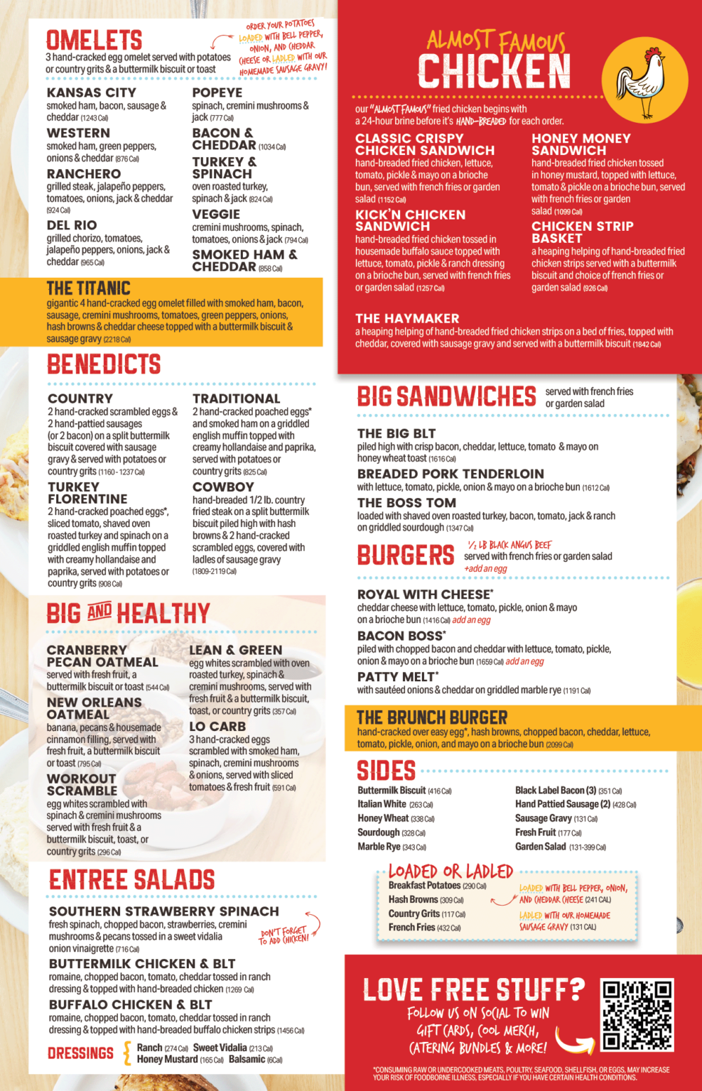 Breakfast & Lunch Menu | The Big Biscuit